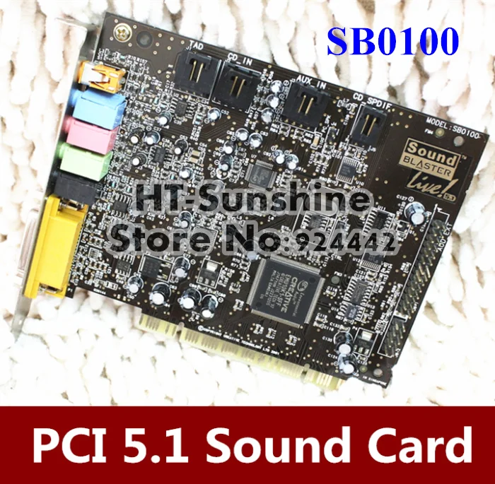 Original Sound Blaster Live! 5.1 SB0100 PCI Sound Card For CREATIVE ...