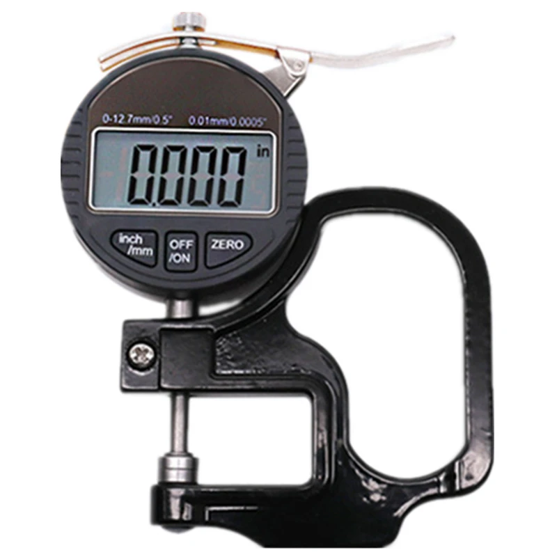 Digital Thickness Gauge Meter 0 12.7mm/0.5" LCD Display Hand Held ...