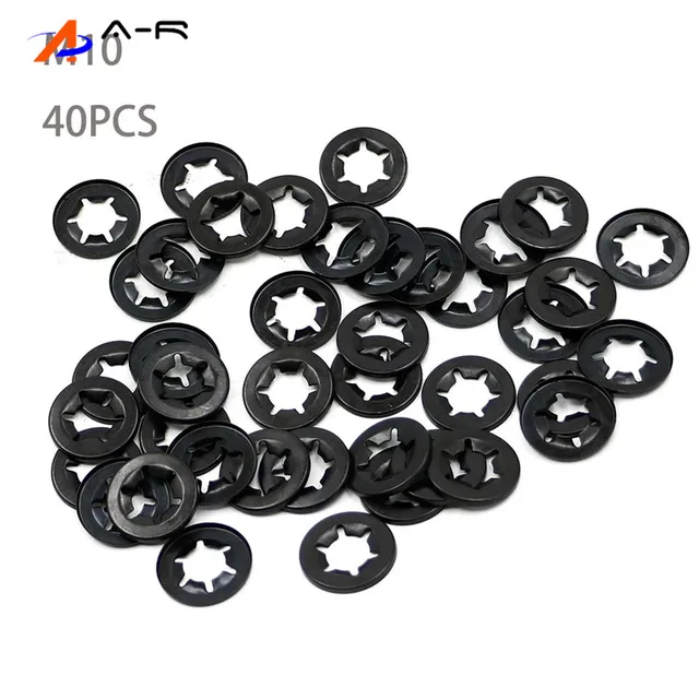 M12/10/8/6/5/4/3 Quicklock Starlock Push Nut Star Lock Washer ...