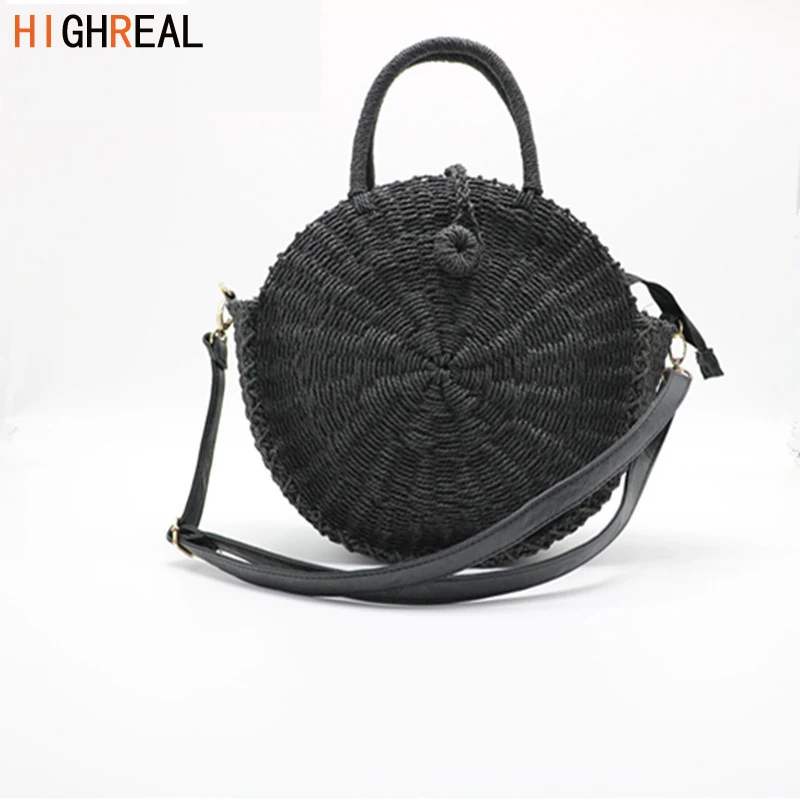 Round Wicker Purses | semashow.com