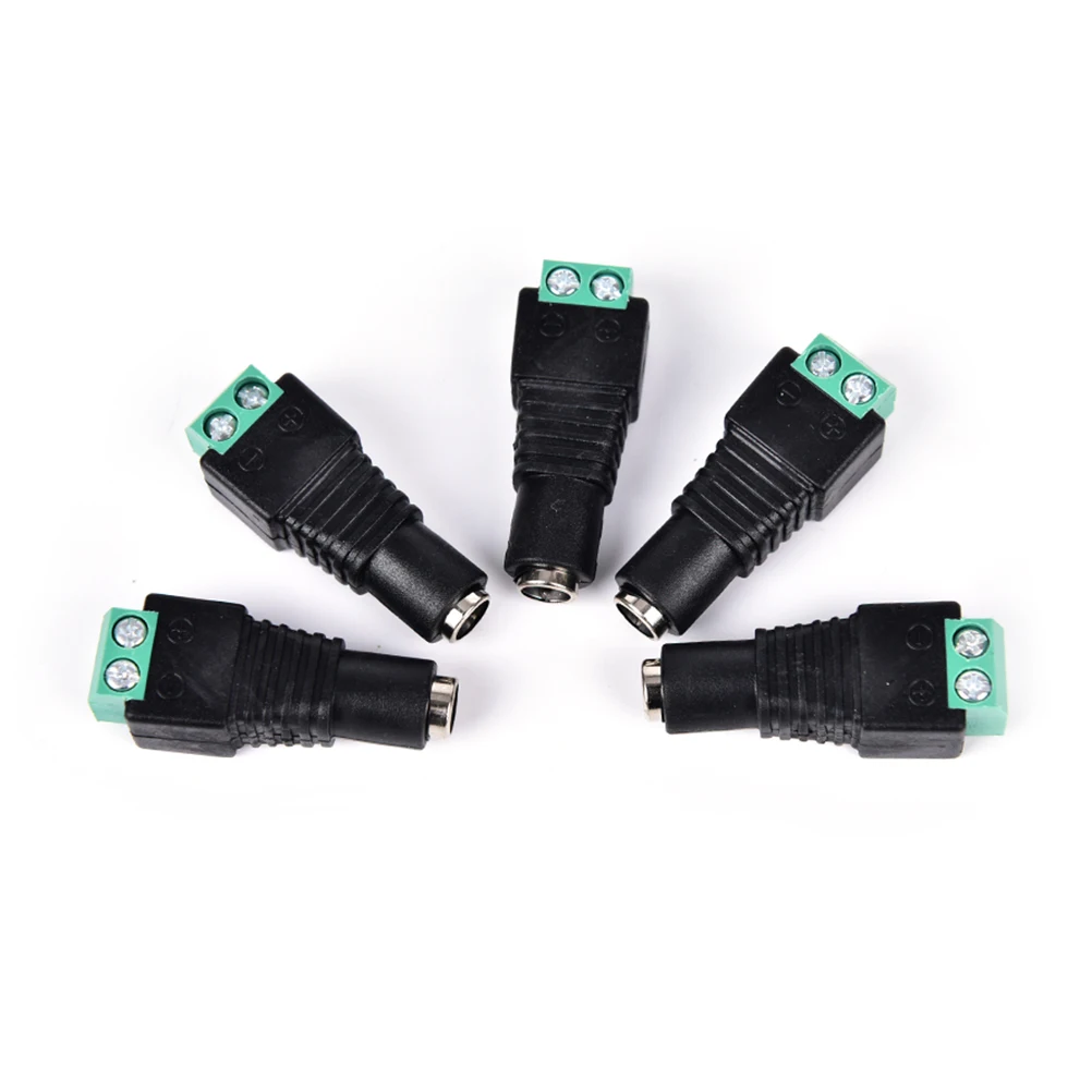 5pcs/lot Female OR Male DC Power Plug Connector Screw Fastening Type DC ...