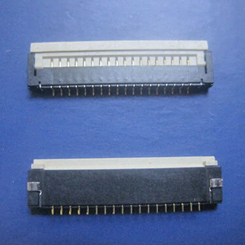 Gold plated FFC Flexible Cable Sockets 1.0 Spacing FPC Connector 18 pin ...