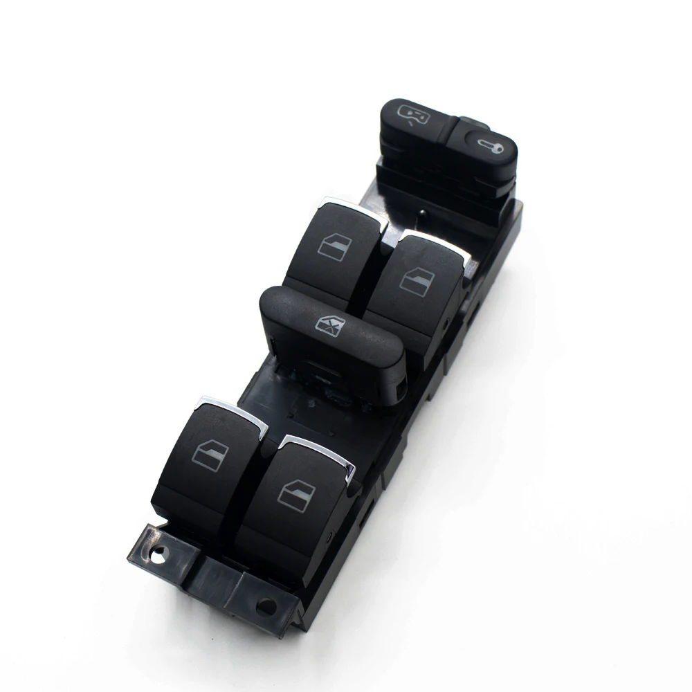 Chrome-Power-Driver-Side-Window-Control-Switch-Button-For-Volkswagen-VW ...