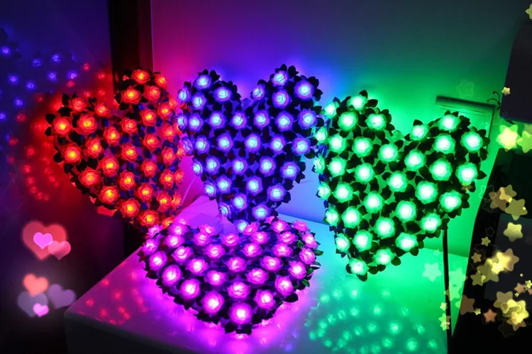 Compra flores artificiales con luces led online al por mayor de China ...