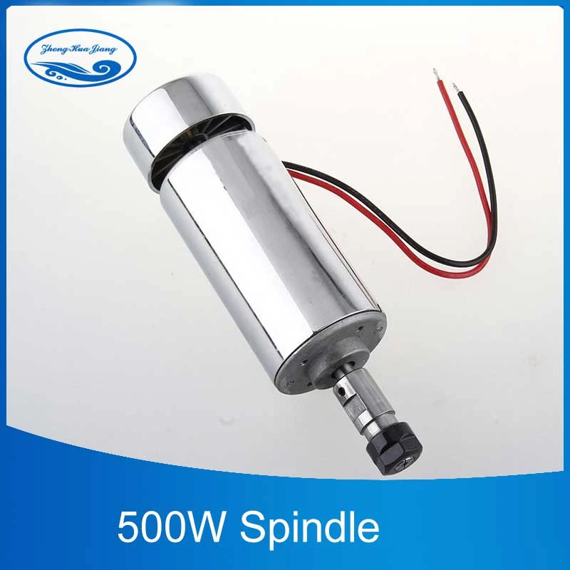 200w 300w 400w 500w CNC Spindle Air cooling Spindle DC 12V 48V 500W ...
