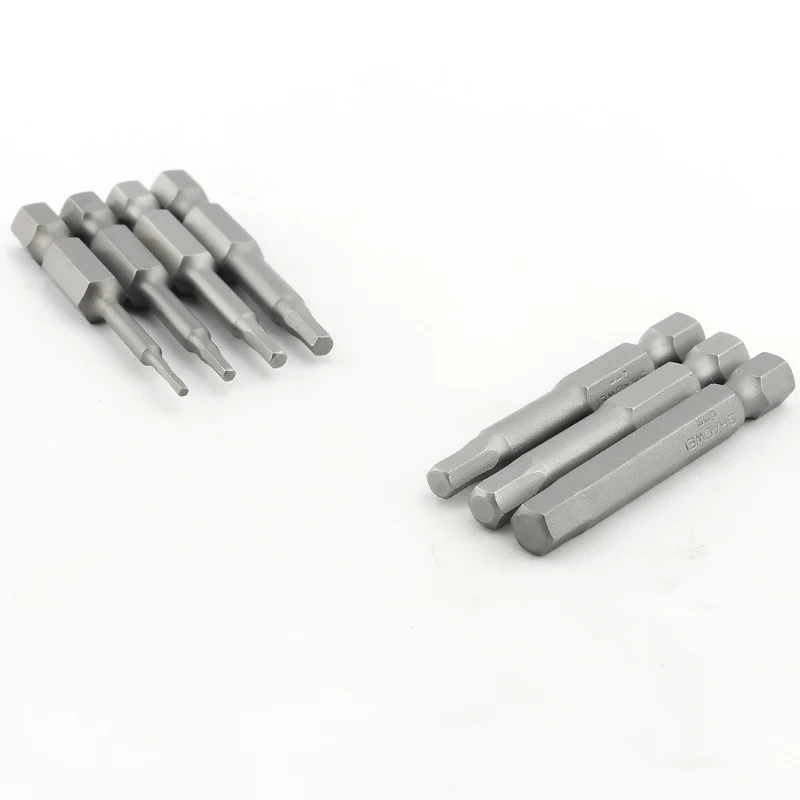 50mm Hexagon Screwdriver Bit Set Magnetic Electric Bit Hexagonal Wind Bit For Power Tools H1.5 ...