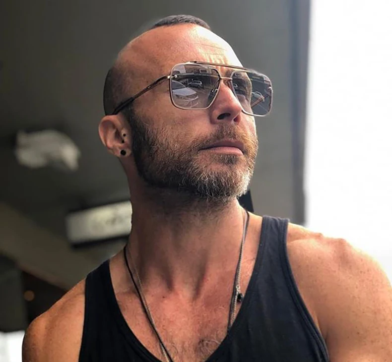 DPZ модные классические солнцезащитные очки Mach Six с градиентом, крутые Мужские Винтажные ...