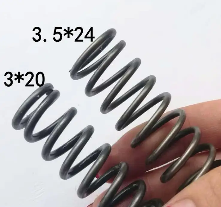2pcs 3.5-4.5mm wire High strength spring series spot spring compression pressure springs - The ...