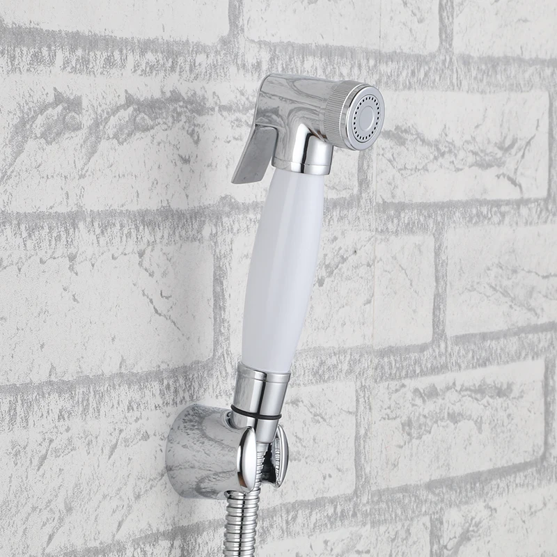 Bathroom Chrome solid brass copper ceramics Sprayer hand held toilet ...