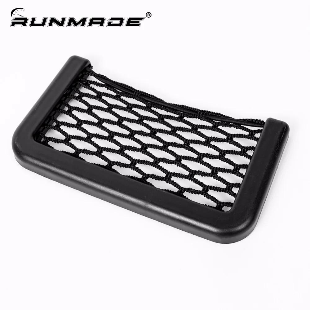Runmade-Abs-Plastic-Frame-Auto-Opbergnet-Tas-Telefoon-Auto-Mesh-Houder ...