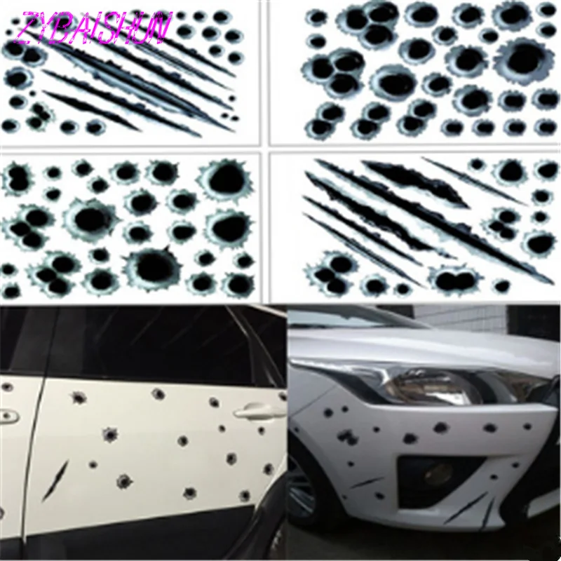Car sticker personality sticker scratch scratch sticker simulation ...