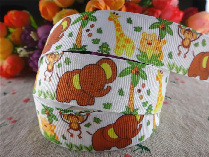 16010151, new arrival 7/8'' (22mm) 10 yards animals printed grosgrain ...