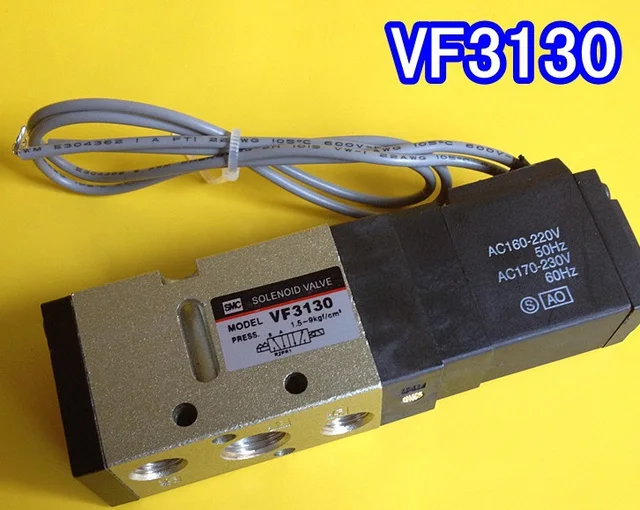 free shipping 2Position 5 Port SMC Air Solenoid Valves VF3130 2/5 Pneumatic Control Valve VF3130 ...