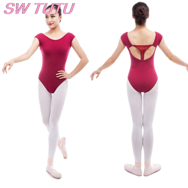 adult short sleeve ballet Leotards for dance costume ballet clothes ...