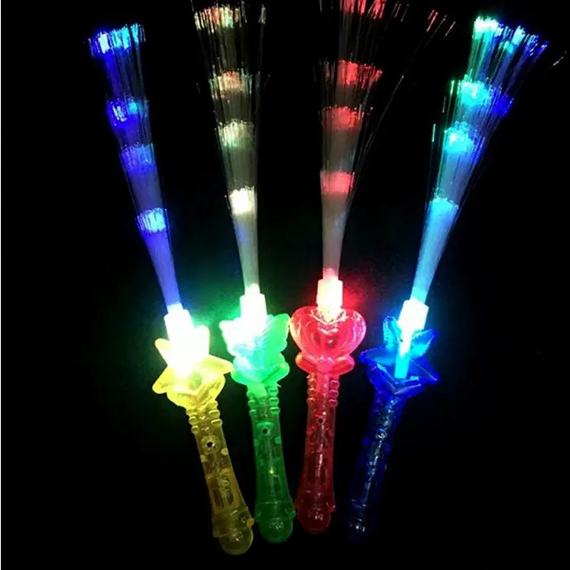 40cm led glow stick Fiber Blinking Sticks Light Up Wands Festival ...