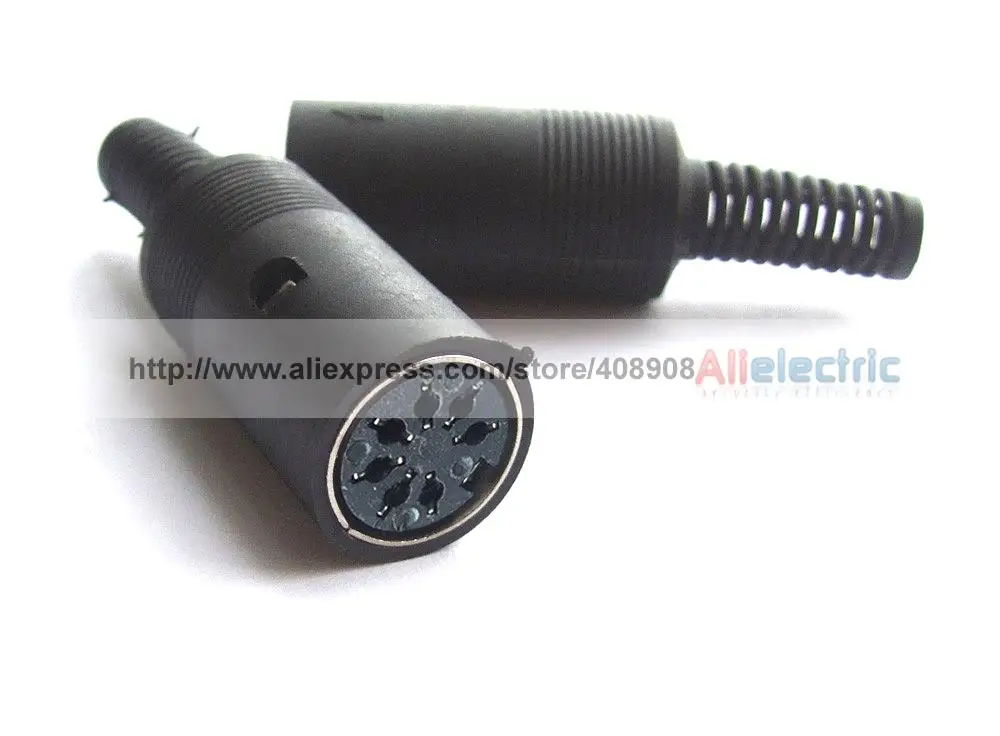 10 Pcs 7 Pin Female DIN Socket DIN Plug Cables Connectors for Soldering ...