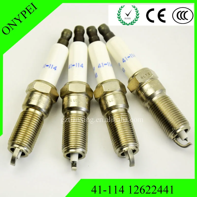 (4 PCS) New Iridium Spark Plug 41 114 12622441 For Cadillac Chevrolet ...