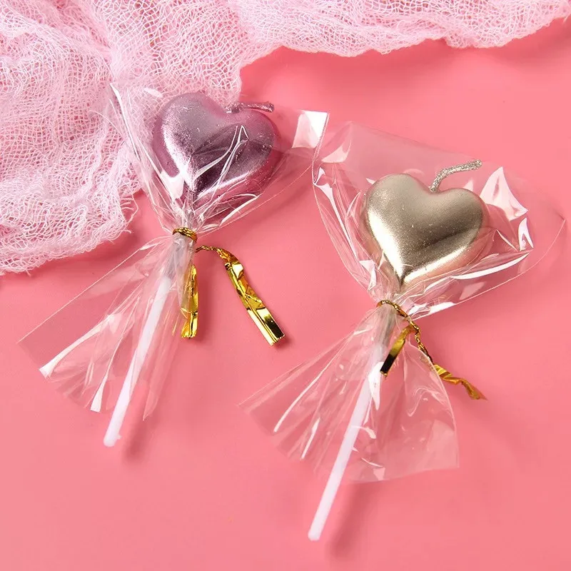 100pcs Transparent OPP Plastic Bags for Candy Lollipop Cookie Packaging ...