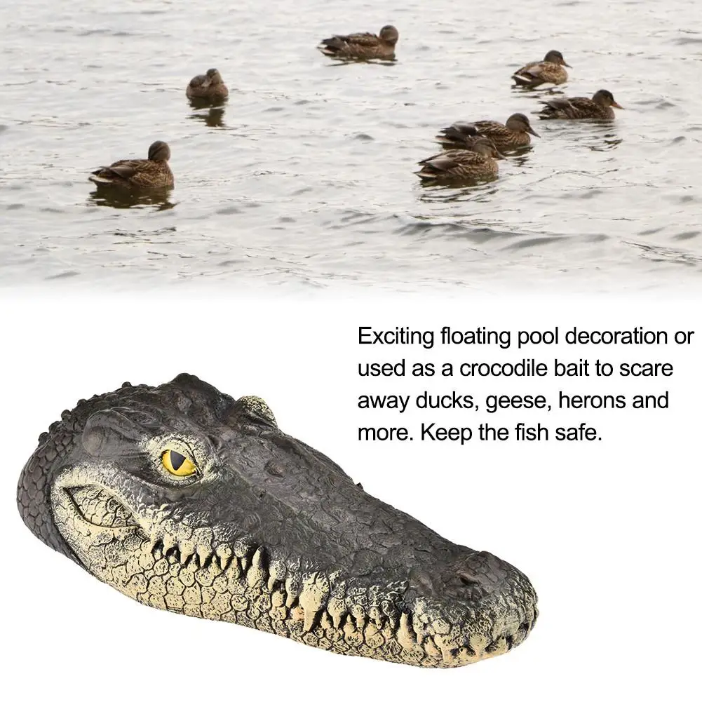 Floating Crocodile Head Garden Pond Pool Realistic Water Features ...