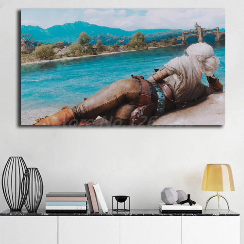 Ciri The Witcher 3 Wild Hunt HD Wallpaper Canvas Painting Print For ...