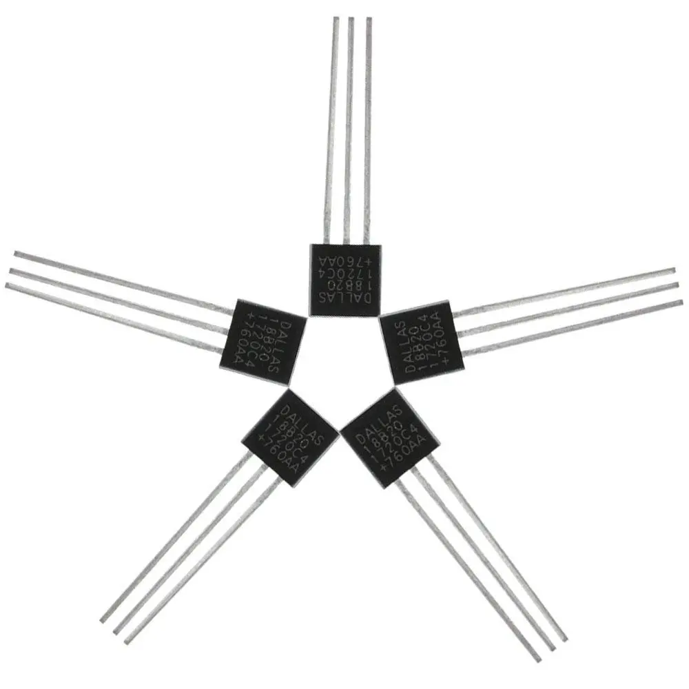 Купить 10 шт. Типа DS18B20 18b20 к-92 3 контакты провод для цифрового ...