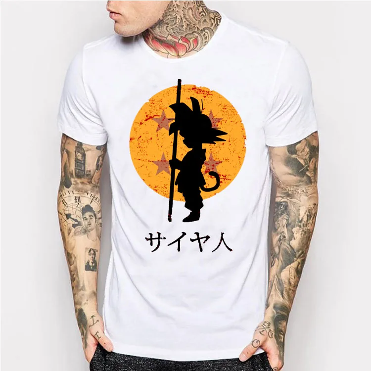 Son Goku Printing Tee 20162016 Mens Fashion Japan Anime Dragon Ball Z