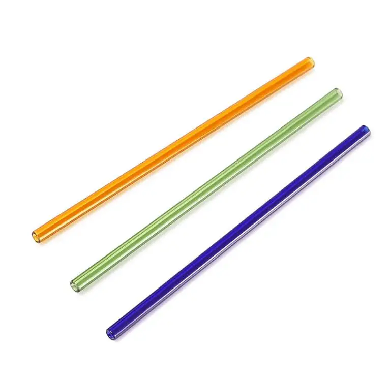 5x Pyrex Glass Straw Reusable Drinking Stick Rod Cocktail Stirrer Mixer ...