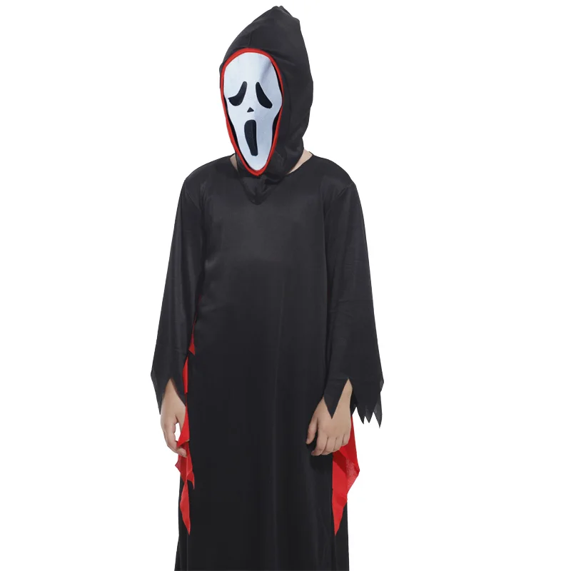 Kids Child Howling Darkness Devil Demon Costumes Scream Ghost Face ...