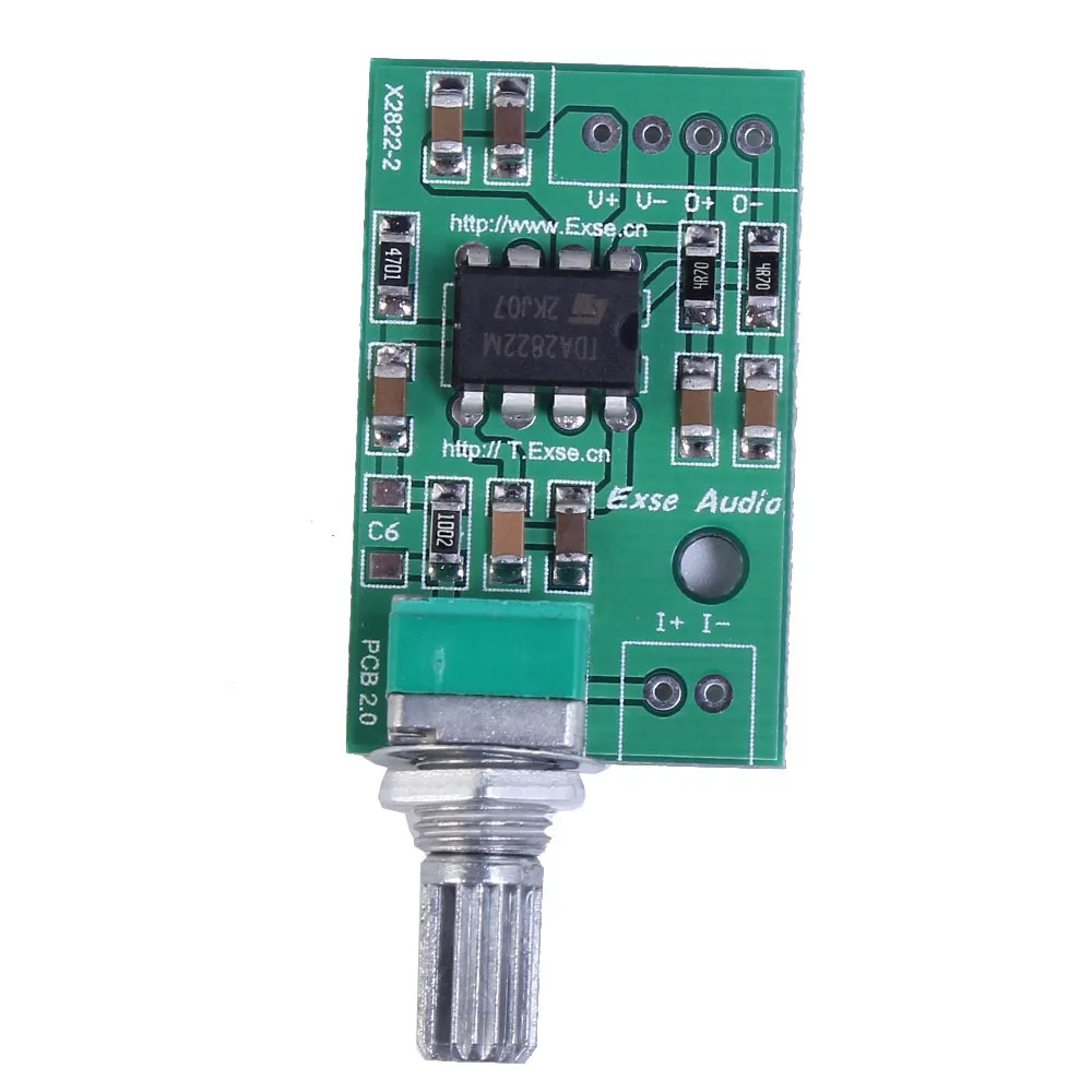 Audio Amplifier Module TDA2822M Mini Mono Board 2W BTL Amplifier Volume ...