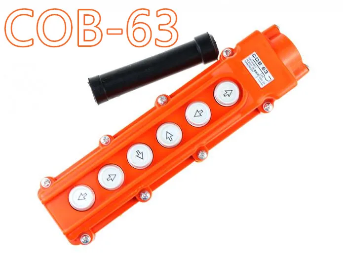 Cob-63 6 Ways Rainproof Hoist Push Button Switch For Hoist Crane ...