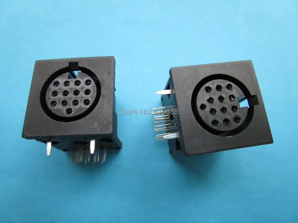 40 pcs DIN Jack 13 pin Circular Female PCB Mount Connector|pcb nut|pcb ...