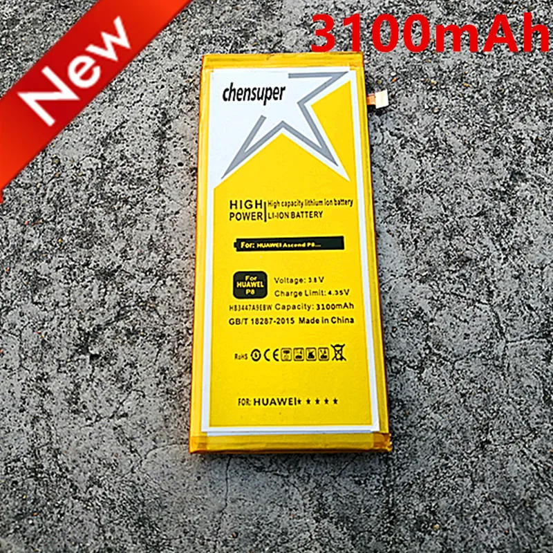 2018 New 3100mah Hb3447a9ebw Battery For Huawei Ascend P8 Mobile Phones ...