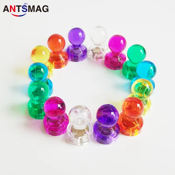 Premium Acrylic Magnetic Push Pins 24 Extra Strong Neodymium ...