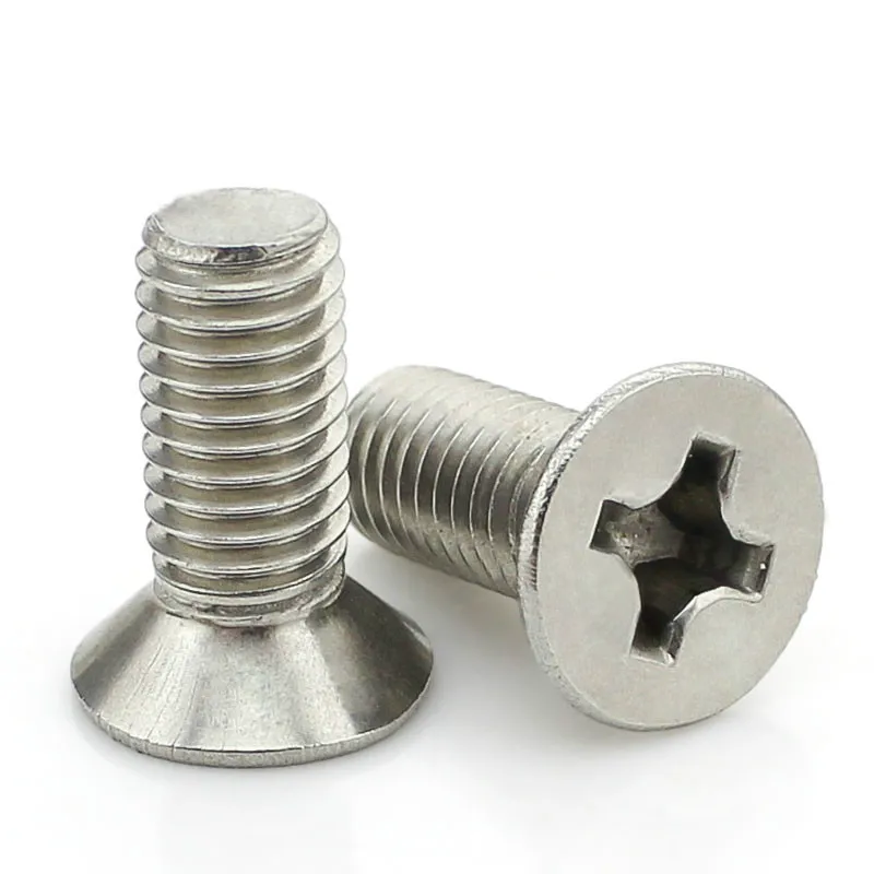 10PCS 304 Stainless Steel Phillips Head Screws GB819 Flat Head Machine ... 10PCS 304 Stainless Steel Phillips Head Screws GB819 Flat Head Machine ...