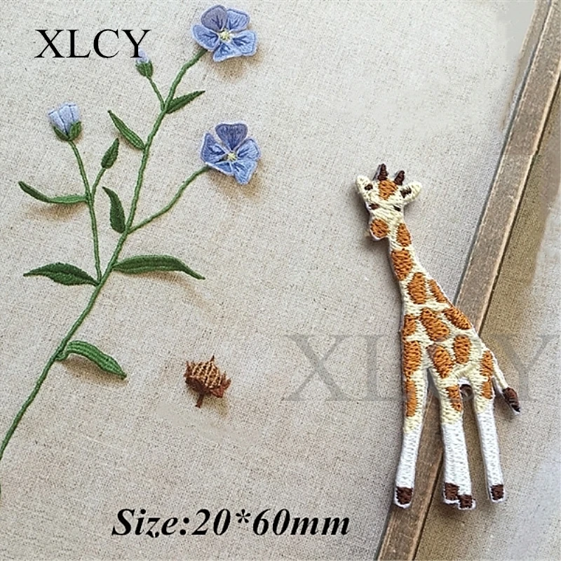 Appliques & Patches Sewing Cute Giraffe Iron On Patch Embroidered ...