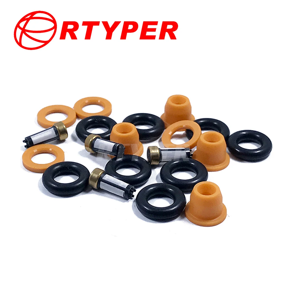 4-Sets-Injector-Repair-Kits-Micro-Filter-Oring-Plastic-Gasket-Pintle ...