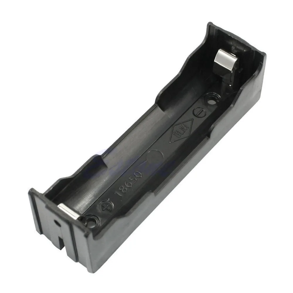 18650 Holder Box Battery Case - ABS material black color.