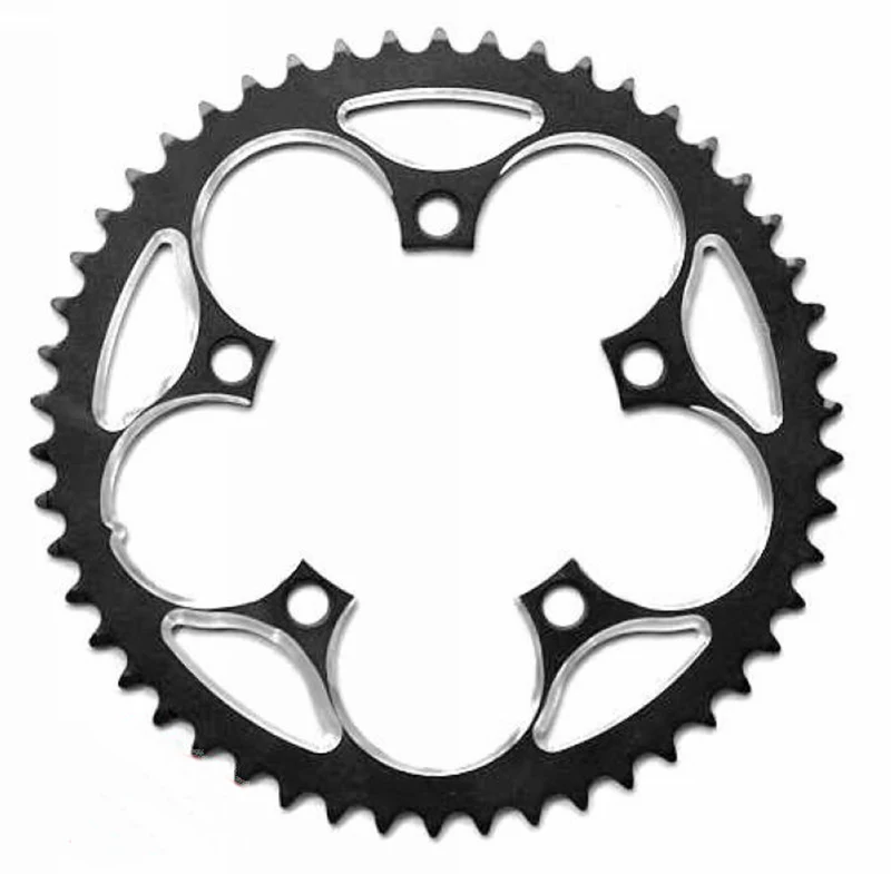 Chainring 110BCD 39T 44T 46T 48T 50T 53T black crankset aluminium 5 to ...