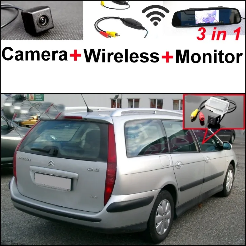 Cámara especial 3 en 1 para Citroen C5 + receptor inalámbrico + Monitor ...