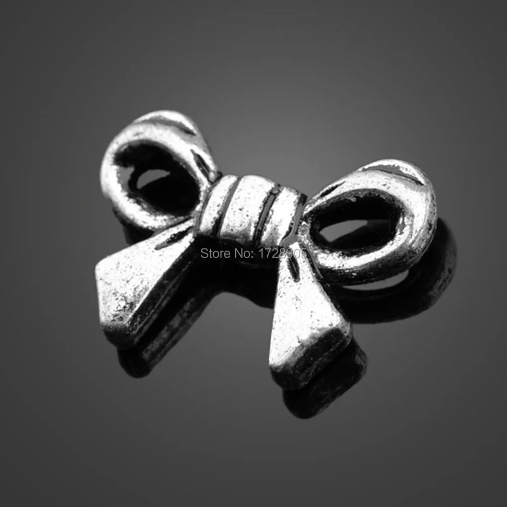 Bow Charm Pendant Bow knot Metal Zinc Alloy Bowtie Charms 13.4*9.3 mm ...