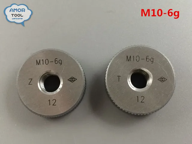 M10 6g Go and No Go Metric Thread Ring Gage Gauge Tools-in Gauges from Tools on Aliexpress.com ...