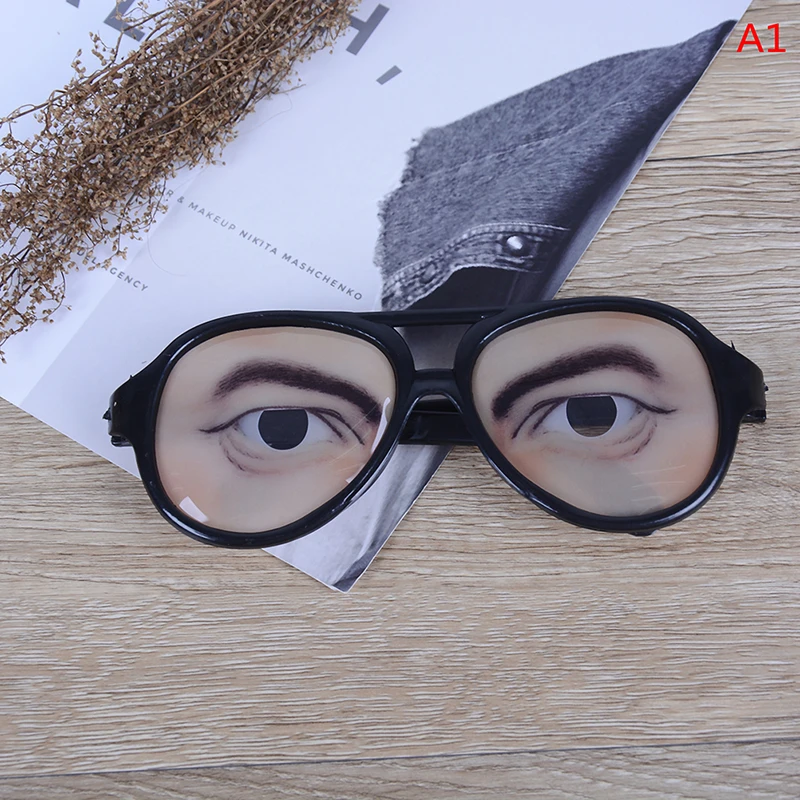 One Piece New Party Funny Glasses Fake Novelty Gag Prank Eye Ball Joke ...