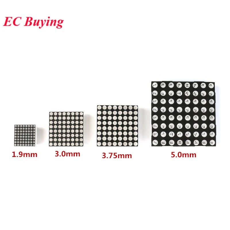 8x8 8*8 Dot Matrix Led Lattice Red Display Module Digital Tube Common ...