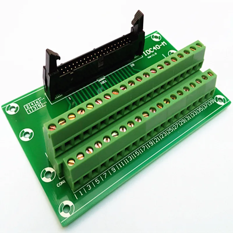 IDC40 2x20 Pins 0.1" Male Header Breakout Board, Terminal Block ...