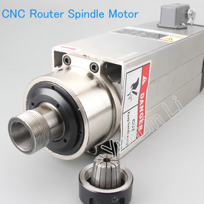 Cnc Router Spindle Motor Air Cooled 3500w Dc Spindle Motor 1 16mm High Speed Spindle Motor For