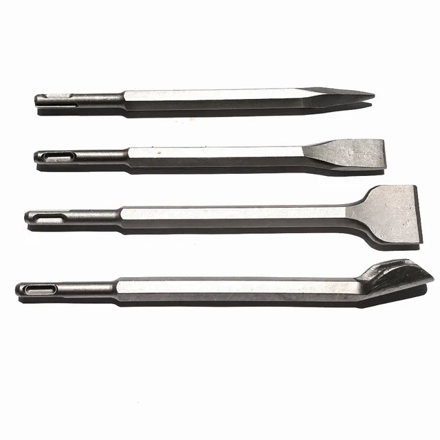 4 Pcs/set Punch Chisel Tools SeRound SDS PLUS Shank 18*280mm Electric ...