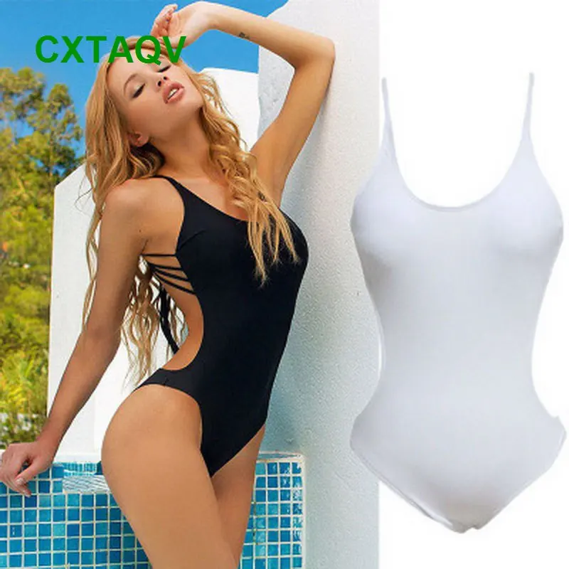 2018 New Sexy Elastic Swimsuit Slim Backless Pro Environment Swimwear
