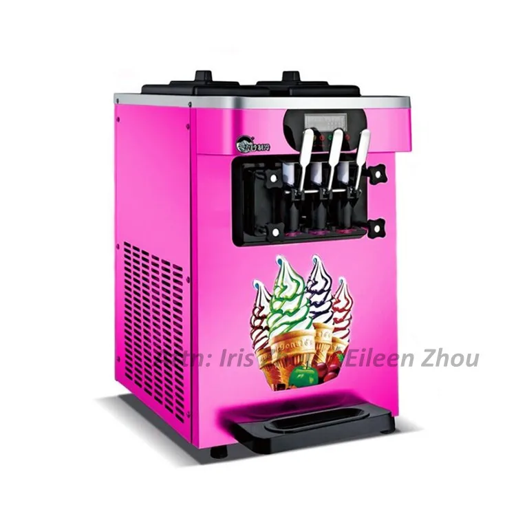 Mini máquina de sorvete macio, 18 22l/h, fabricada na china, com alta ...