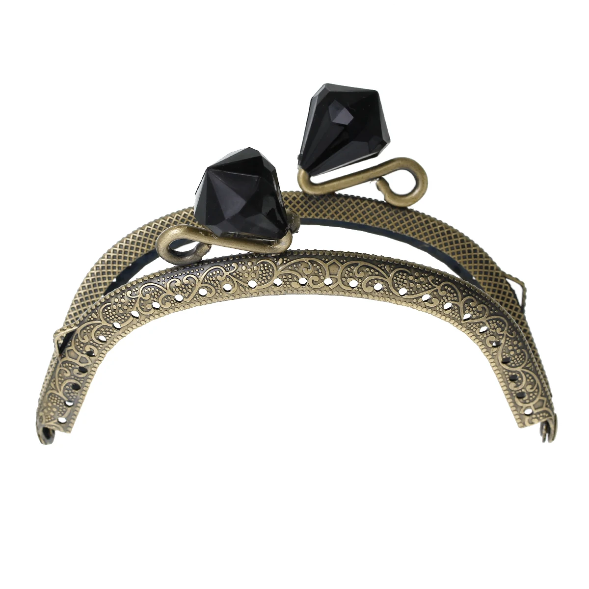 DoreenBeads Metal Frame Kiss Clasp Arch For Purse Bag Antique Bronze ...