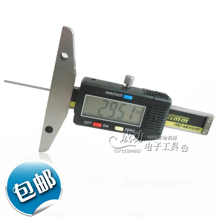 Authentic-digital-display-depth-gauge-fine-rod-depth-caliper-deep-hole ...
